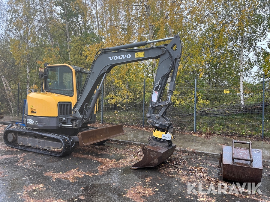 Grävmaskin Volvo ECR58 Plus, Haninge, Klaravik auktioner