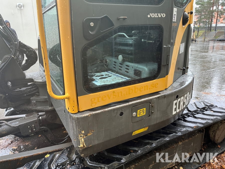 Grävmaskin Volvo ECR58 Plus, Haninge, Klaravik auktioner