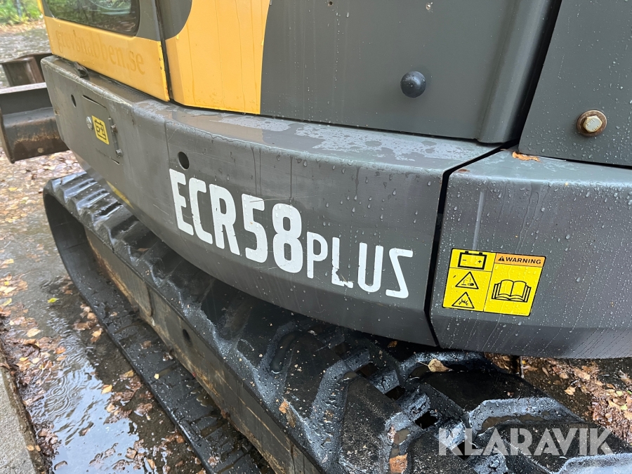 Grävmaskin Volvo ECR58 Plus, Haninge, Klaravik auktioner