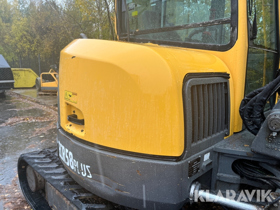Grävmaskin Volvo ECR58 Plus, Haninge, Klaravik auktioner