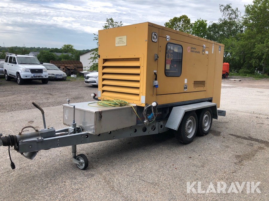 Generator / Elverk Olympian GEP110 110kVA på släpkärra