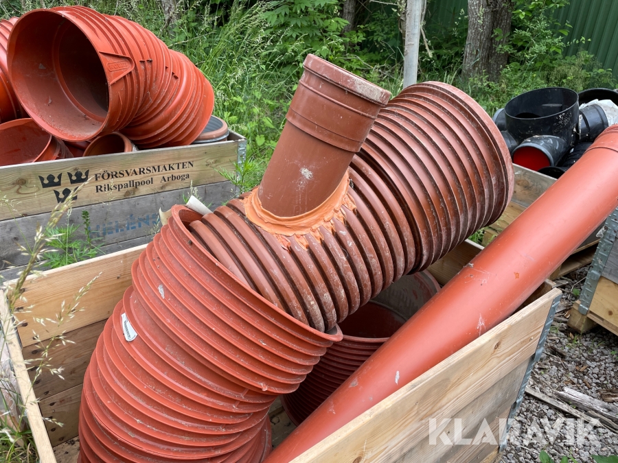 Diverse blandade markrör Wavin, Kalmar, Klaravik auktioner