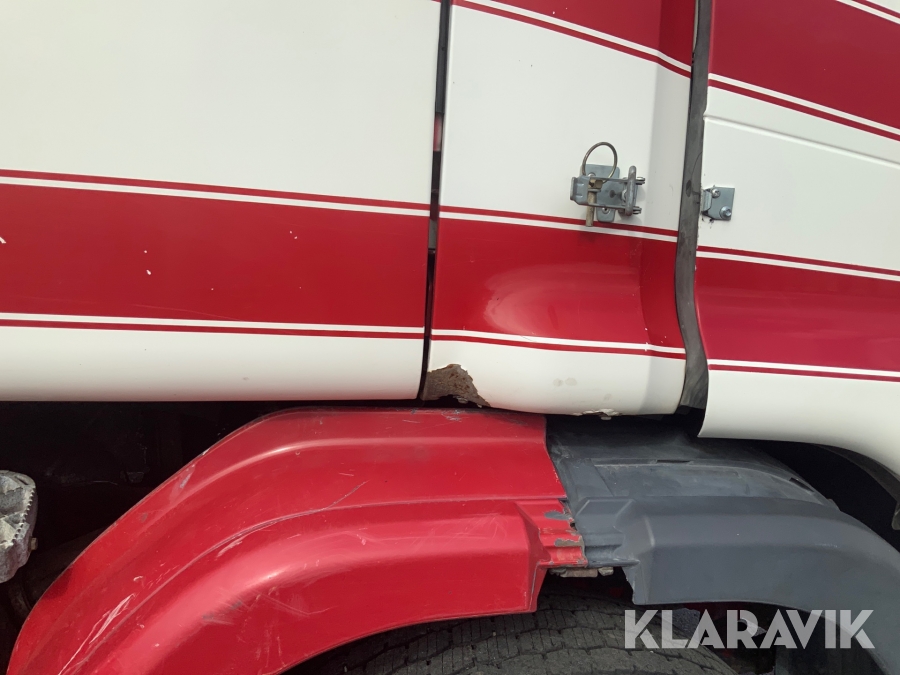 Lastbil Tippflak Scania T124 6X2 Med sidtipp