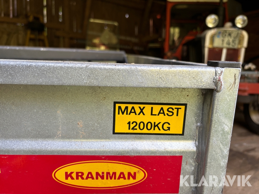 Dumpersflak Kranman FL250, Vimmerby, Klaravik auktioner