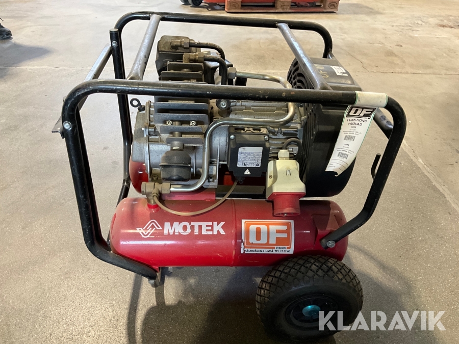 Kompressor Motek 395D, Umeå, Klaravik auktioner