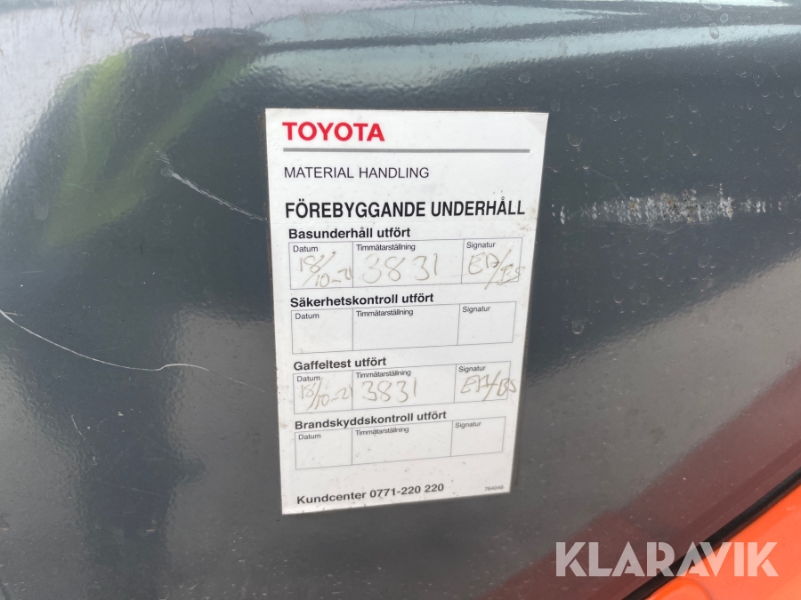Dieseltruck Toyota Tonero F20 8FDK, Göteborg, Klaravik aukti