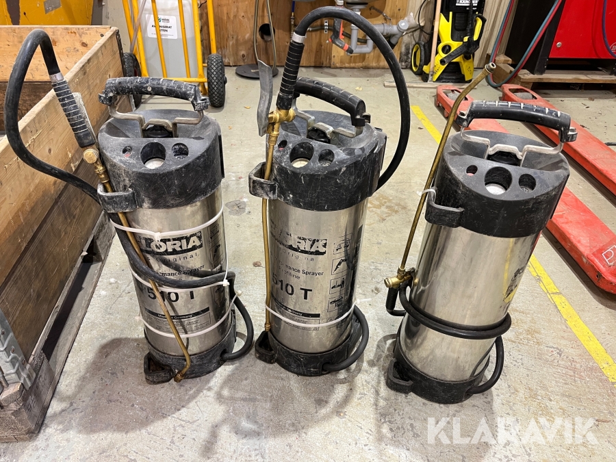 Formoljespruta Tryckspruta 3 st Gloria 510 T, Huddinge, Klar