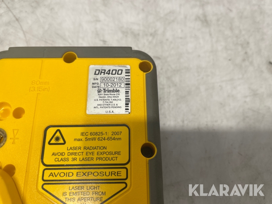 Lasermottagare handhållen Spectra DR400, Svalöv, Klaravik au