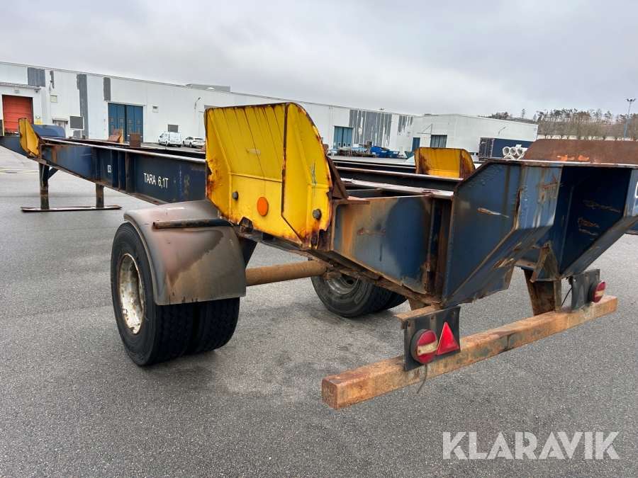 Containerchassi / trailer Novatech TT50, Göteborg, Klaravik