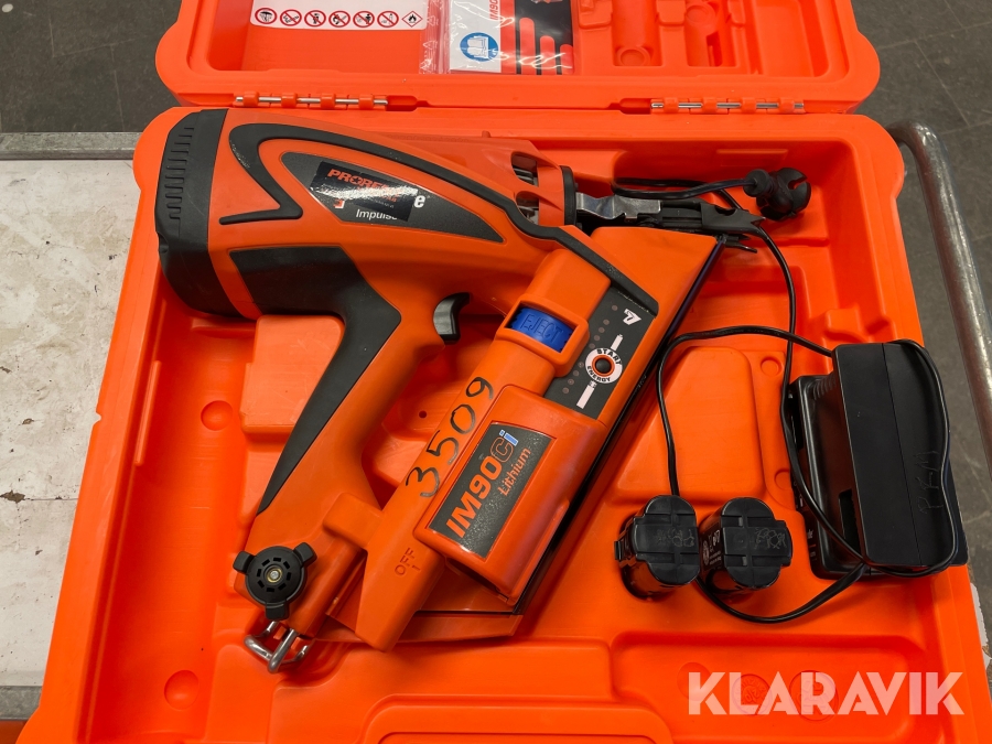 Spikpistol Paslode IM90 gas/batteridriven