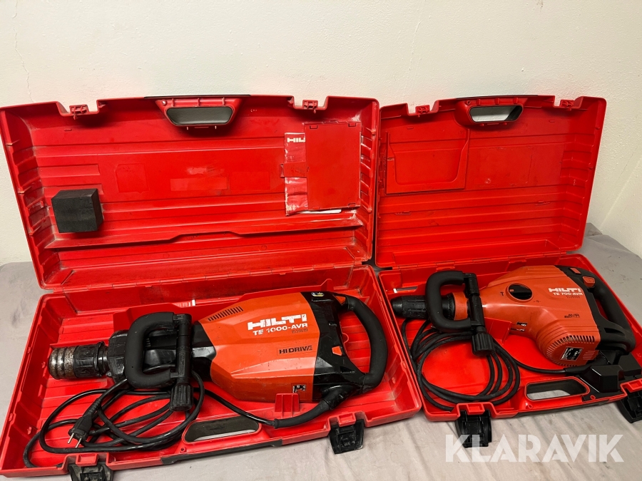 Bilningsmaakin Hilti TE 1000 AVR / TE 700 AVR, Jönköping, Kl
