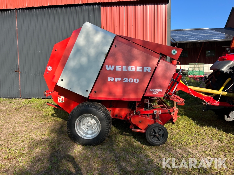 Rundbalspress Welger RP 200, Hylte, Klaravik auktioner