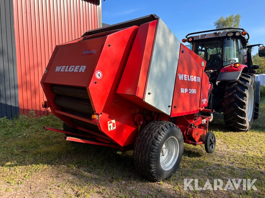 Rundbalspress Welger RP 200, Hylte, Klaravik auktioner