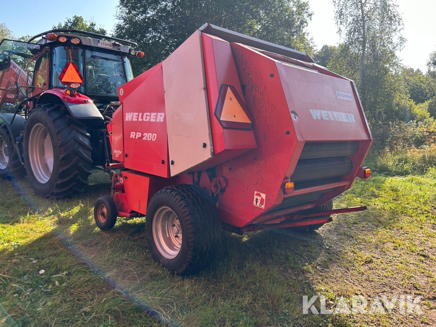 Rundbalspress Welger RP 200, Hylte, Klaravik auktioner
