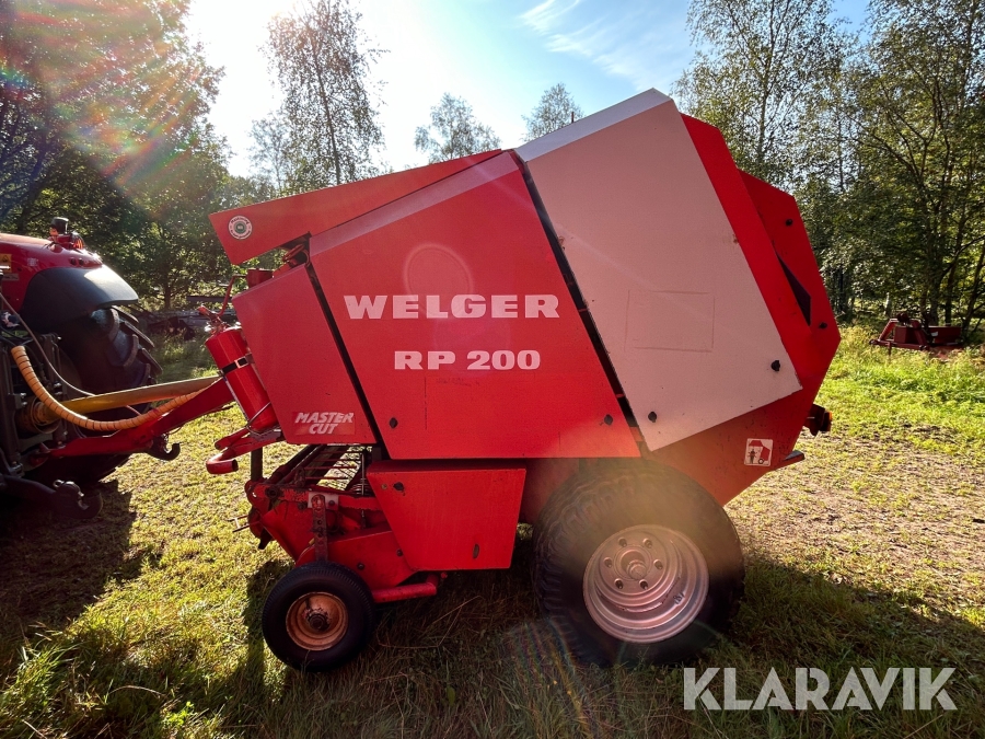 Rundbalspress Welger RP 200, Hylte, Klaravik auktioner