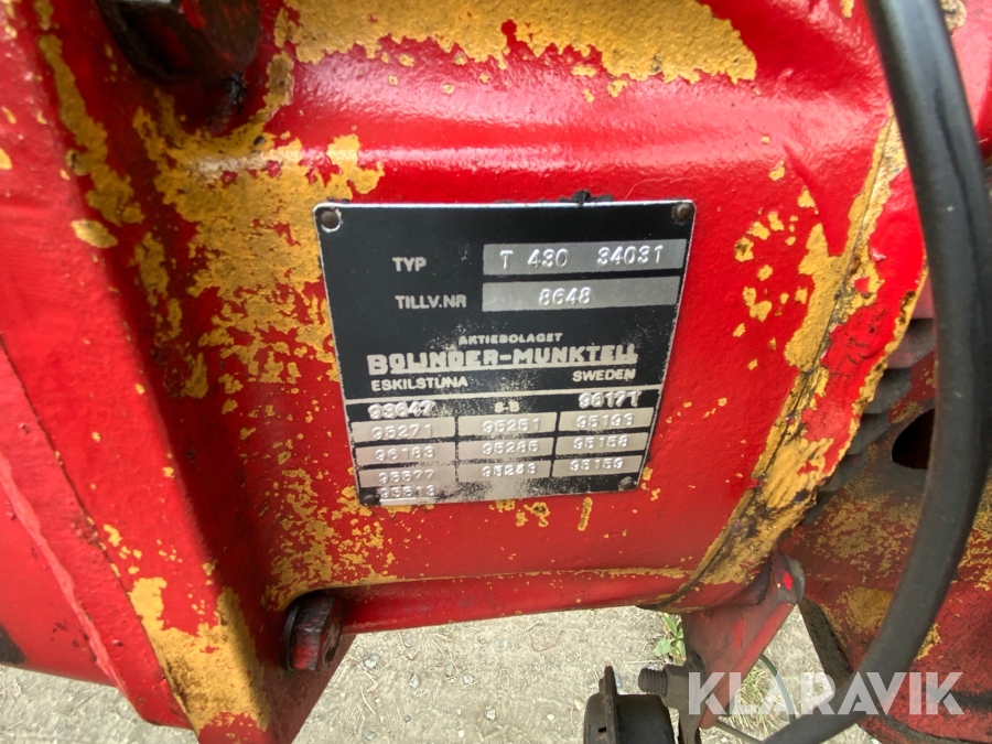 Traktor Volvo BM 430, Ystad, Klaravik auktioner