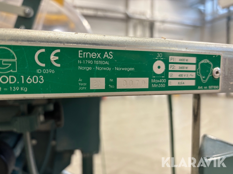 Gjerdesåg Ernex 1603, Järfälla, Klaravik auktioner
