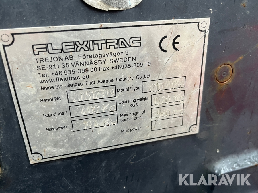 Kompaktlastare Trejon Flexitrac 1126, Norrtälje, Klaravik a
