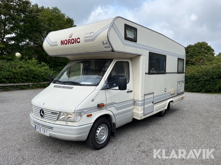 Husbil Mercedes-Benz Nordic 625, Stockholm, Klaravik auktion