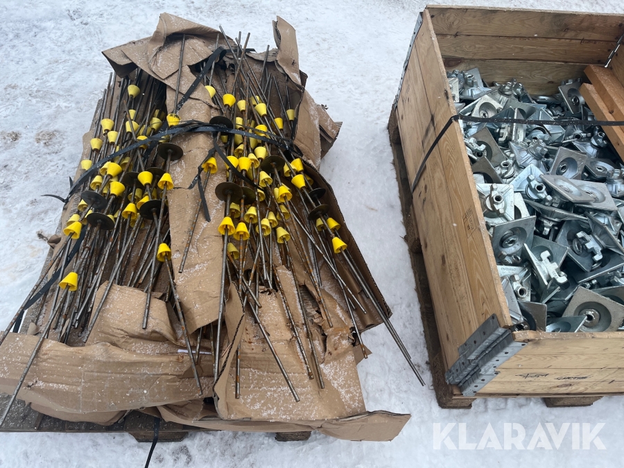 Formlås och distanser för väggjutning, Skellefteå, Klaravik