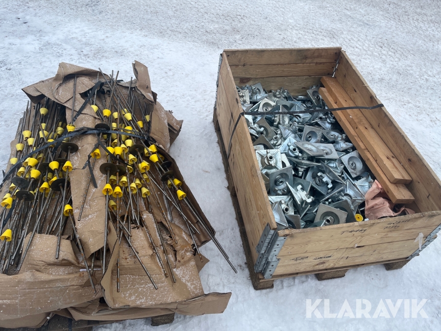 Formlås och distanser för väggjutning, Skellefteå, Klaravik