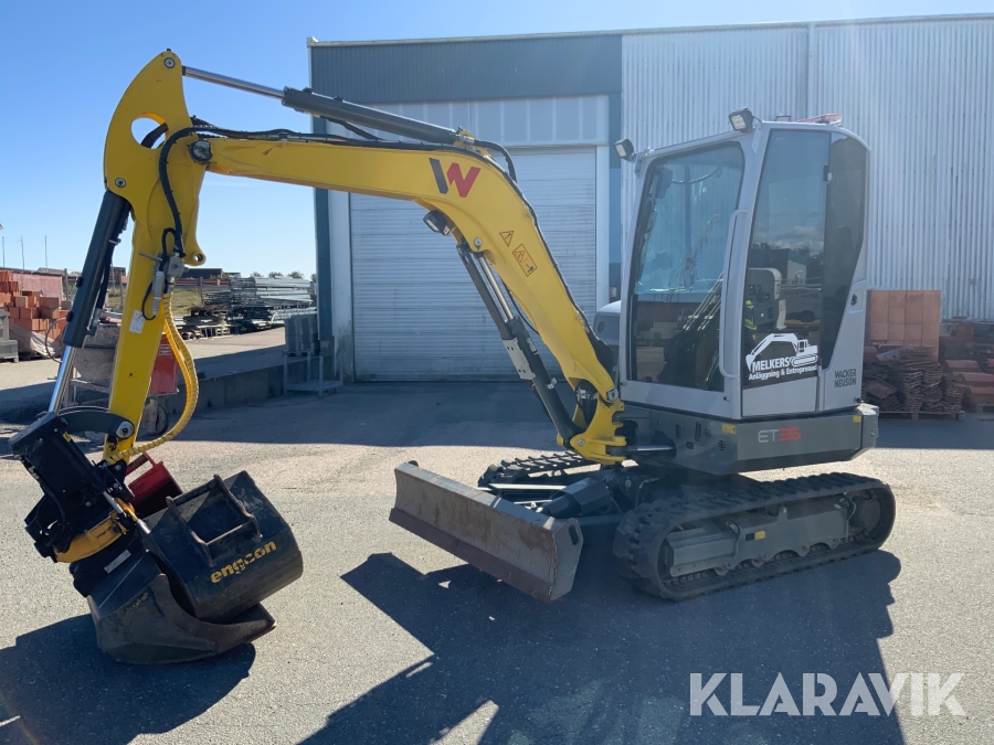 Grävmaskin Wacker Neuson ET 35, Simrishamn, Klaravik auktio