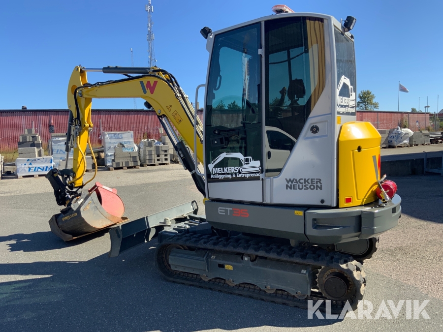 Grävmaskin Wacker Neuson ET 35, Simrishamn, Klaravik auktio
