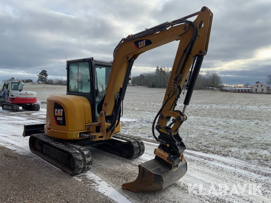 Grävmaskin CAT 305E CR, Södertälje, Klaravik auktioner
