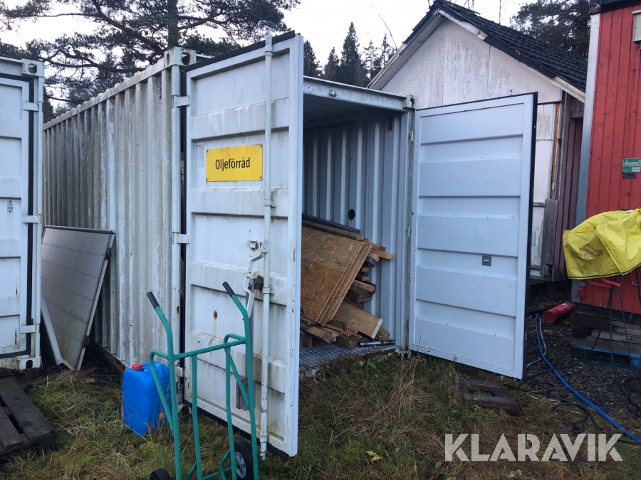 Klaravik Auktioner | Olje/miljöcontainer 20 fot