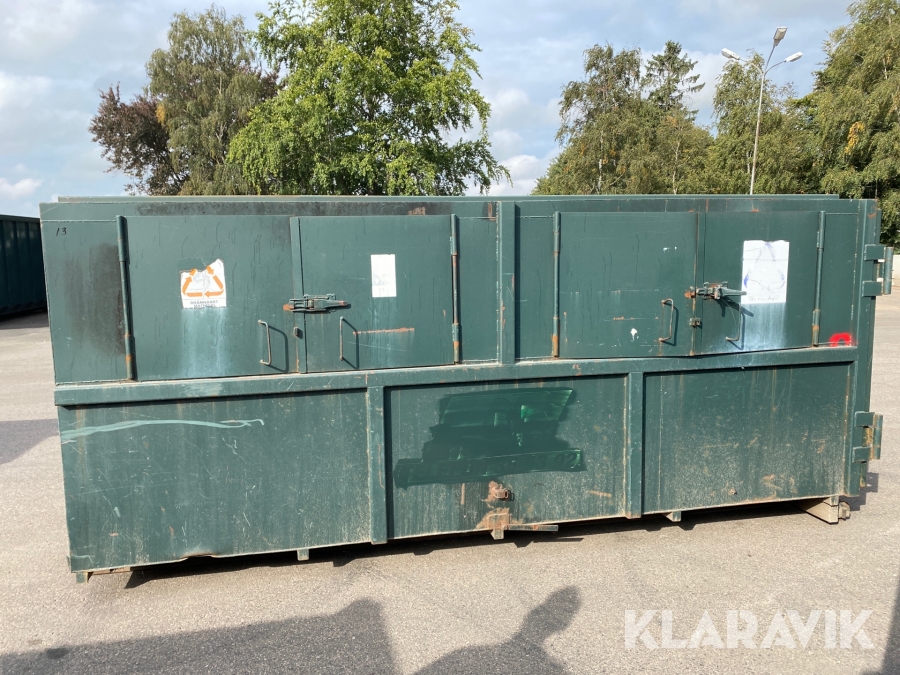 Klaravik Auktioner | Liten lastväxlare Container 13 Kubik