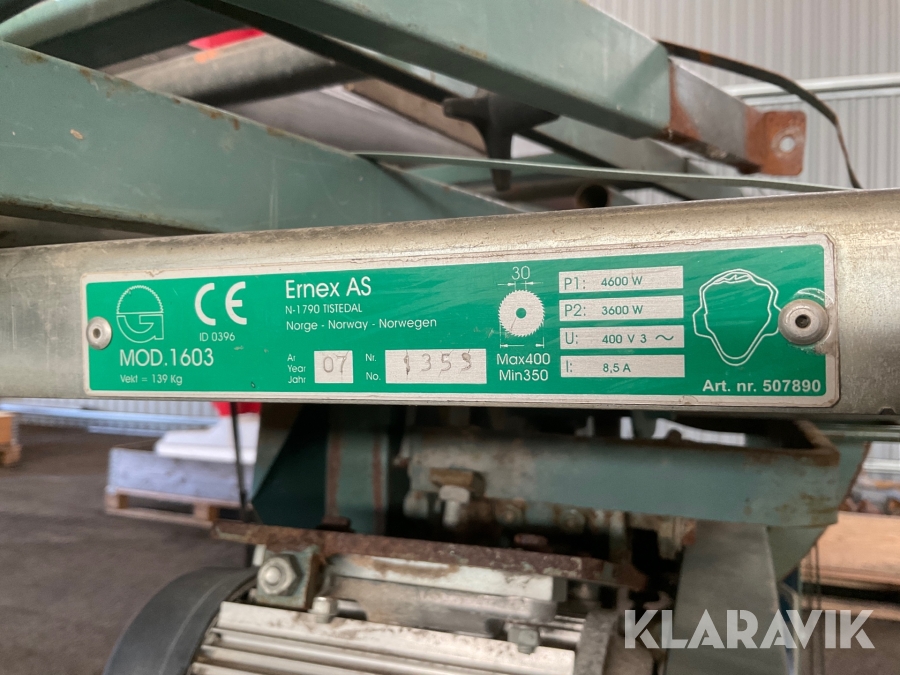 Gjerdesåg Ernex 1603, Jönköping, Klaravik auktioner