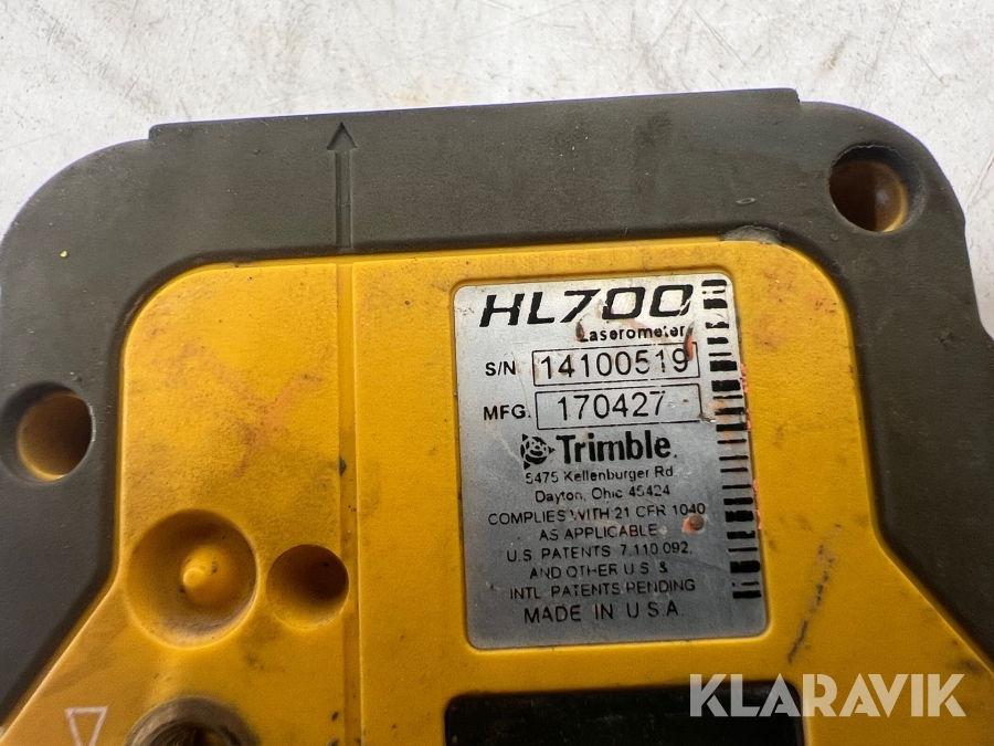 Planlaser & lasermottagare Spectra LL300S, HL700, Svalöv, Kl