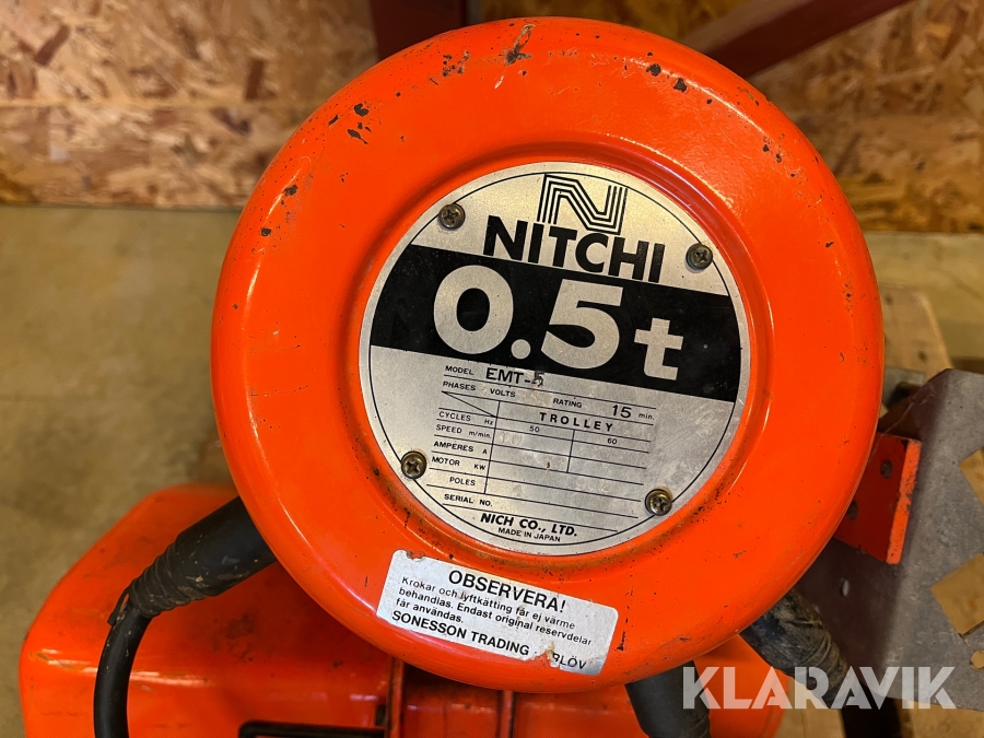 Telfer Nitchi EC-3M, Klippan, Klaravik auktioner