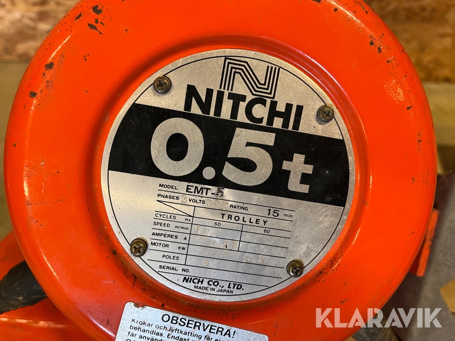 Telfer Nitchi EC-3M, Klippan, Klaravik auktioner