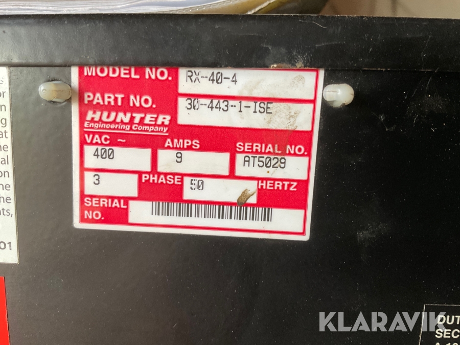 Körbanesax Hunter RX 40, Karlstad, Klaravik auktioner