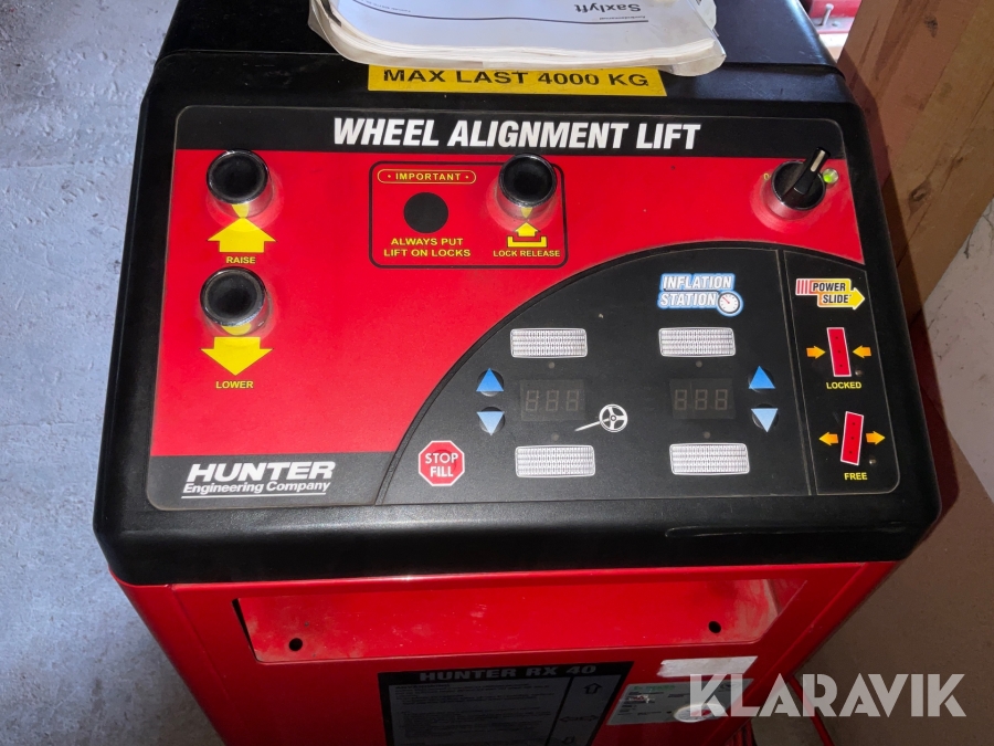 Körbanesax Hunter RX 40, Karlstad, Klaravik auktioner