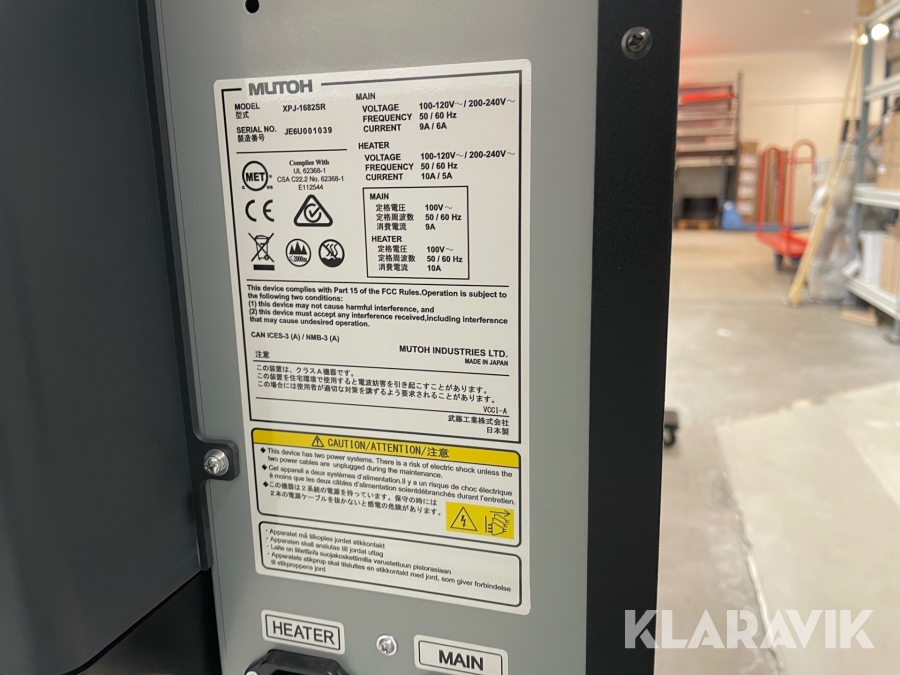 Printer Mutoh TrafficJet Xpert, Hammarö, Klaravik auktioner