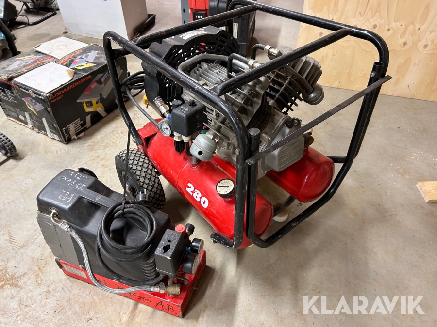 Kompressorer Motek, Avesta, Klaravik auktioner