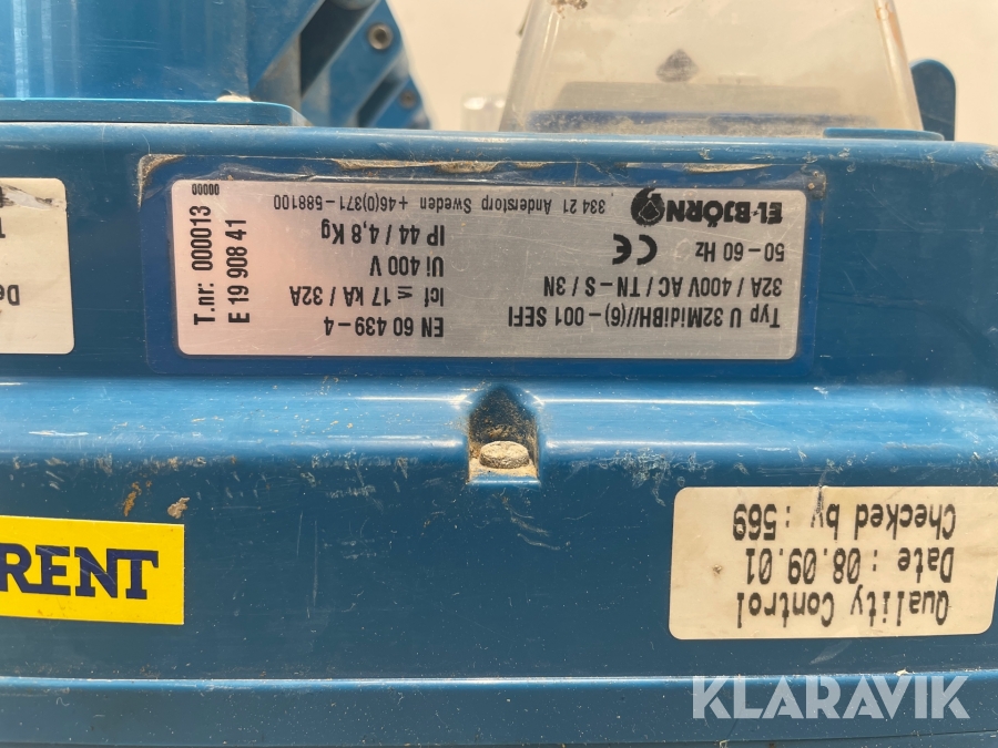 Betonghärdningscentraler El-Björn U32MIDIBH/(6), Svalöv, Kla