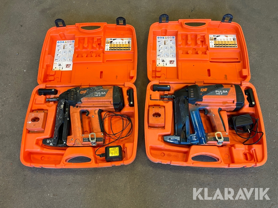 Bultpistol 2 st Spit Pulsa 700P, Gislaved, Klaravik auktione