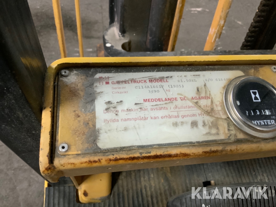 Truck Hyster, Nybro, Klaravik auktioner