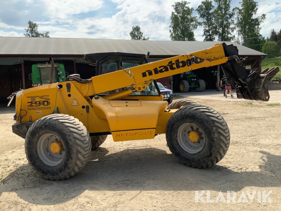 Teleskoplastare Matbro TS 290, Katrineholm, Klaravik auktion