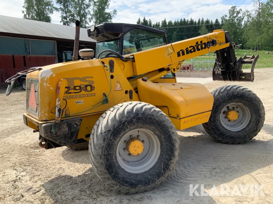 Teleskoplastare Matbro TS 290, Katrineholm, Klaravik auktion