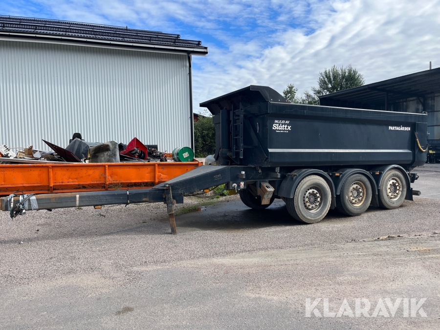 Tippsläp Bruns KZDB 27/13,5/3 HS, Sandviken, Klaravik auktio