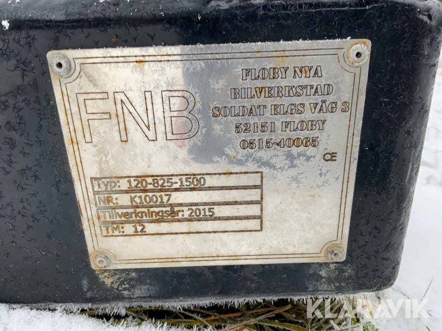 Krankonsoll FNB 120-825-1500, Ljusnarsberg, Klaravik auktion