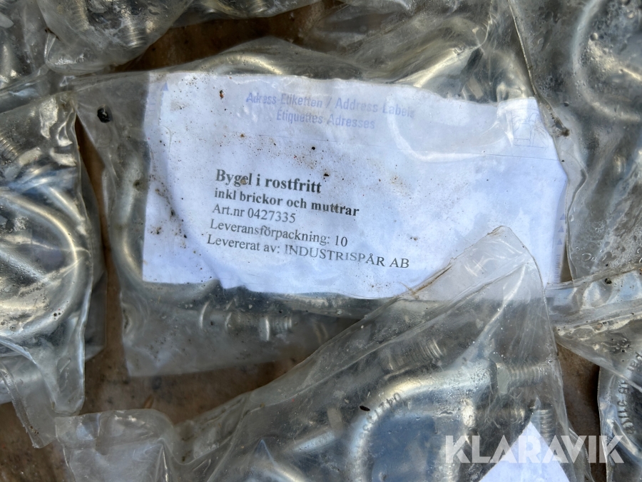 Byglar med mutter och bricka, Göteborg, Klaravik auktioner