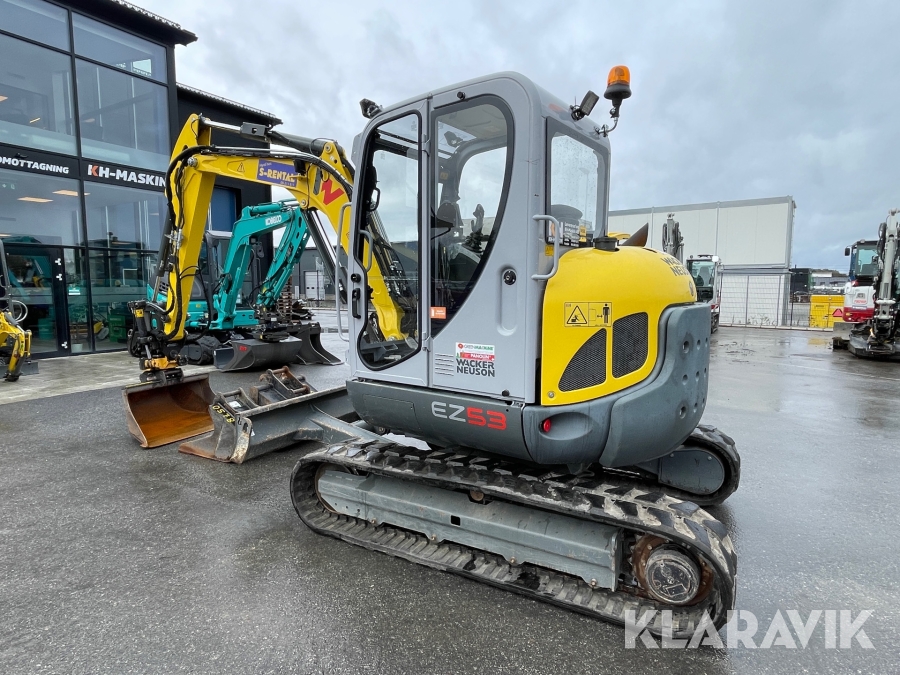 Grävmaskin Wacker Neuson EZ53, Enköping, Klaravik auktioner
