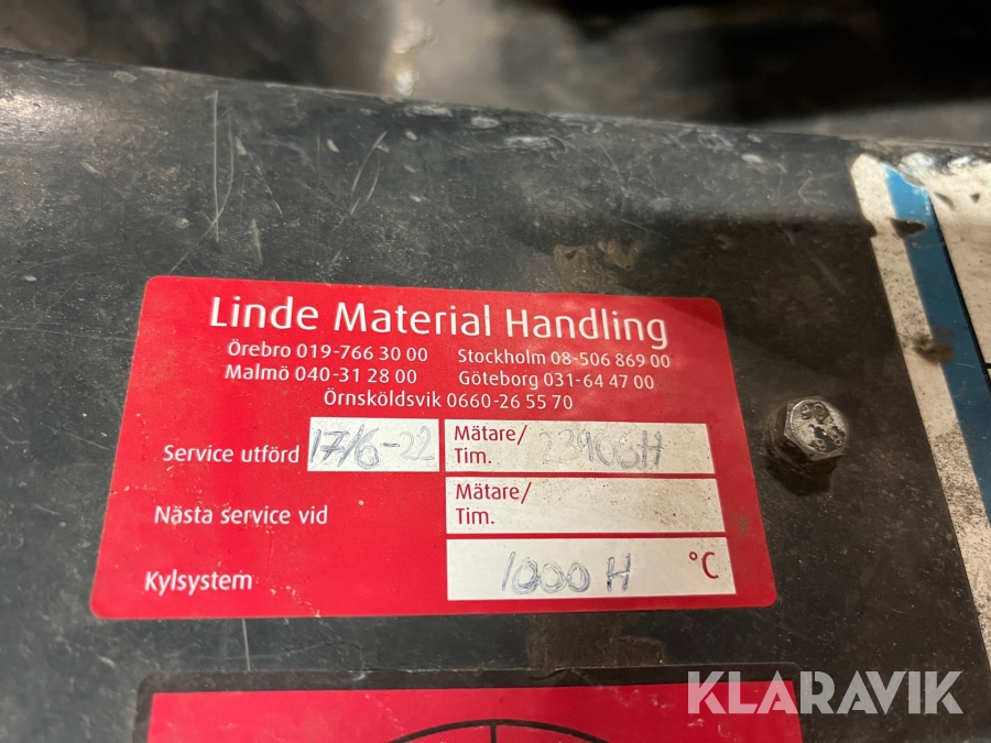Truck Linde E20, Jönköping, Klaravik auktioner