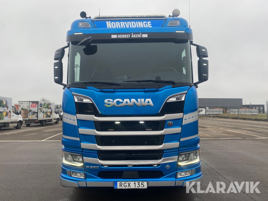 Lastväxlare Scania R580B8X4*4NB, Ängelholm, Klaravik auktion