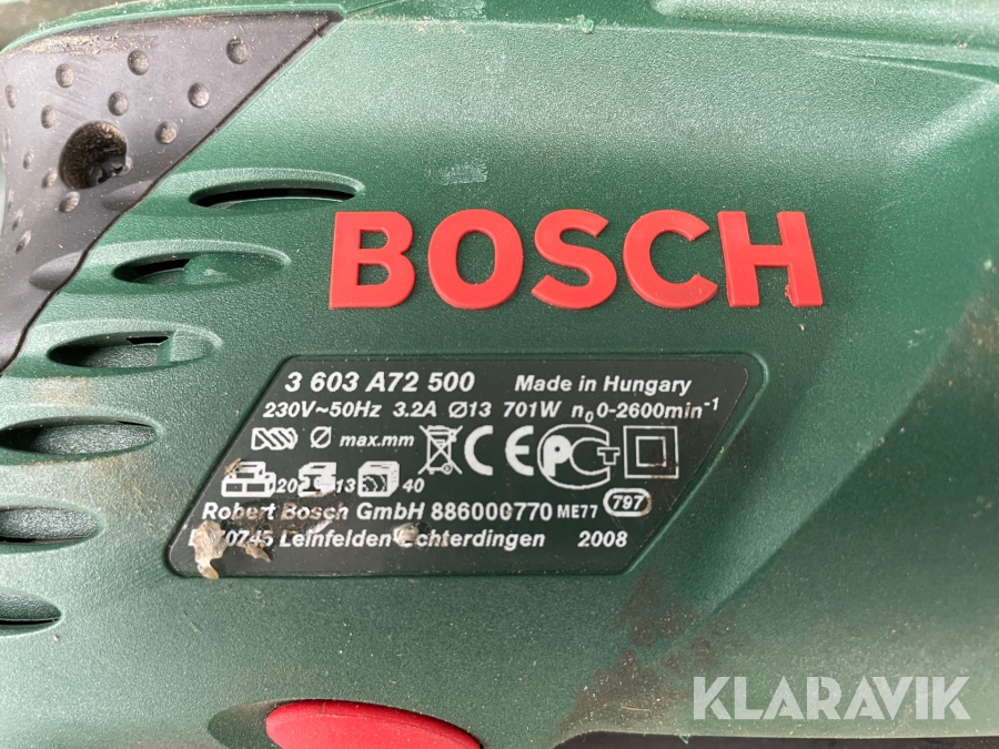 Borrmaskin Bosch PSB700-2RE, Ronneby, Klaravik auktioner